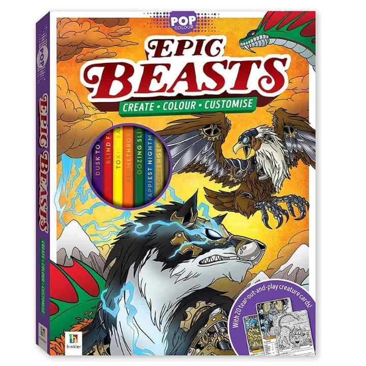 Hinkler- Pop Color: Epic Beasts – Juplay World