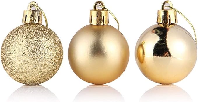 BALIN by SWEN, gold color decorative metal bauble for Christmas decora ...