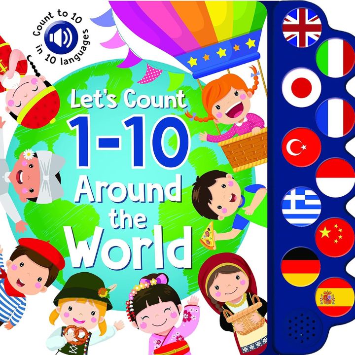 10 Button Sound - Let's Count 1-10 Around the World Board book – Juplay ...