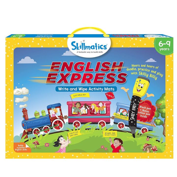 Skillmatics Educational Game : English Express | Reusable Activity Mat ...