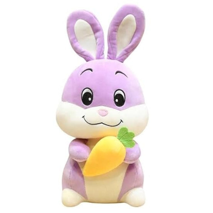 Carrot Rabbit Soft Toy 35cm Purple – Juplay World