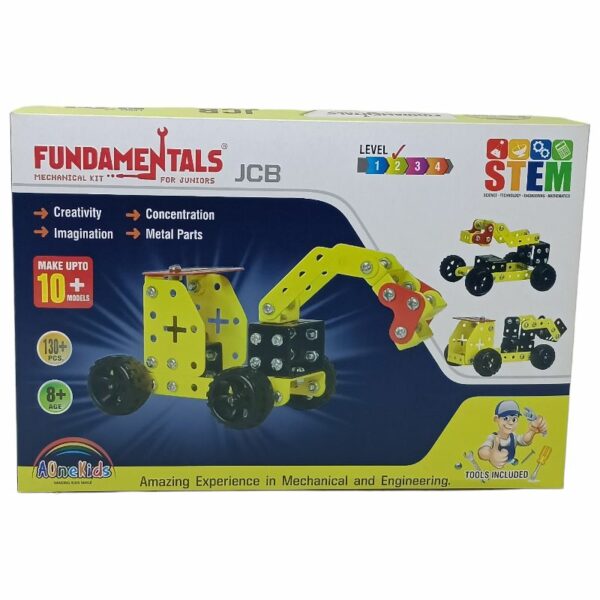 JCB DIY Mechanical STEM Model by Fundamentals – Juplay World
