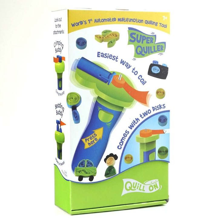 Quill On - Super Quiller - Automated Multifunction Quilling Tool - Blu ...
