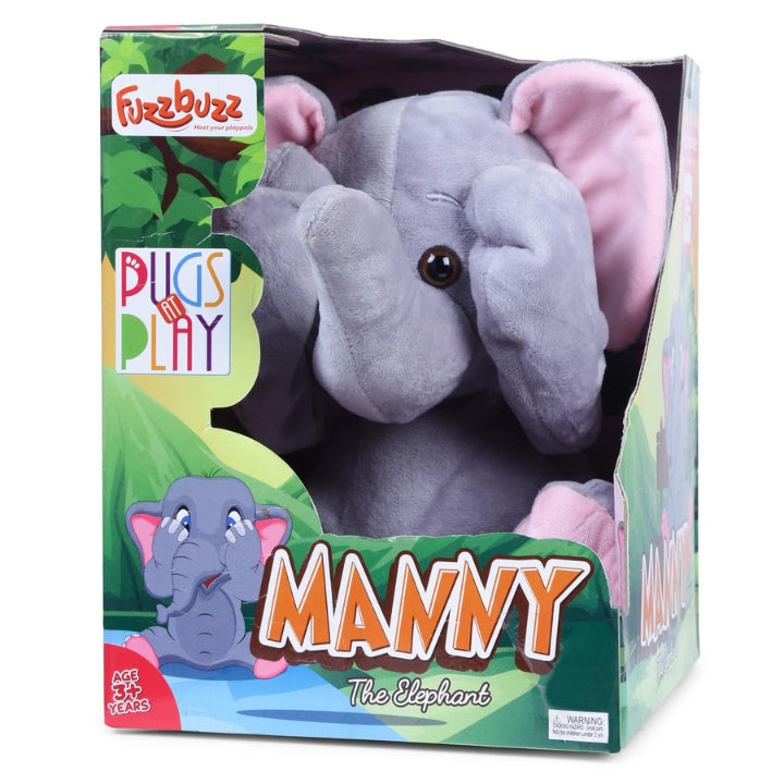Fuzzbuzz Pugs at Play Manny the Elephant – Juplay World