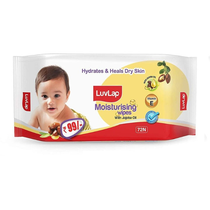 LuvLap Baby Moisturizing Wipes with Jojoba Oil, 72 wipes/pack – Juplay ...