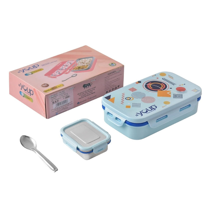 Youp- Yummy Stainless Steel Insulated Kids Lunch Box (Blue) – Juplay World