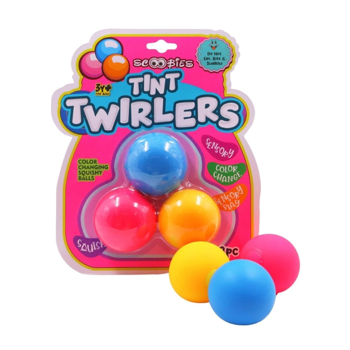 Scoobies Tint Twirlers Color Changing Balls, Sensory Toy, Squishy and ...