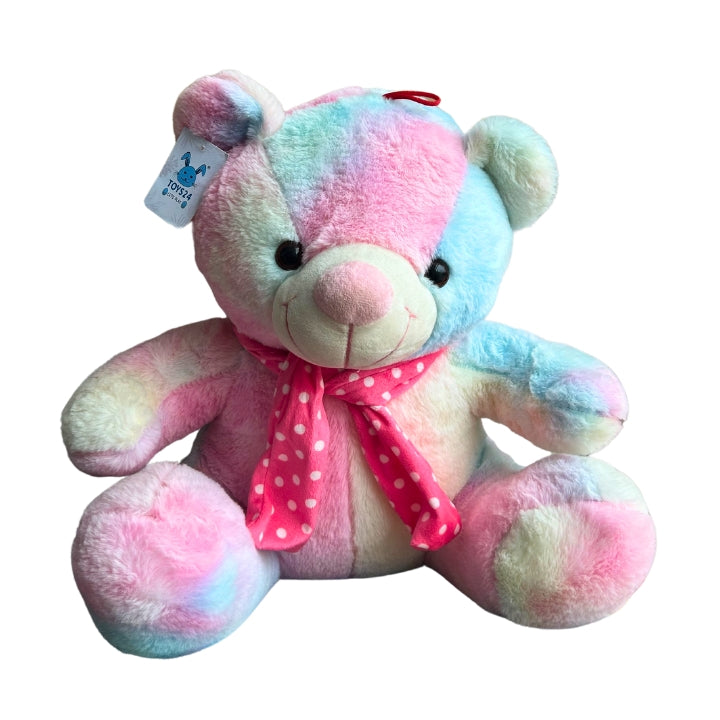Multi Teddy with Tie Soft Toy 45cm – Juplay World