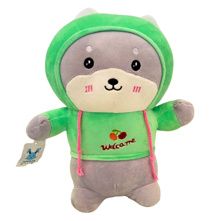 Cute Husky Doll Puppy Dog Wearing Clothes Soft Toy (35cm) – Juplay World