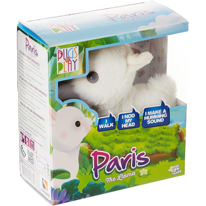 Fuzz Buzz Pugs at Play Paris the Walking Lama, Walking & Talking Soft ...