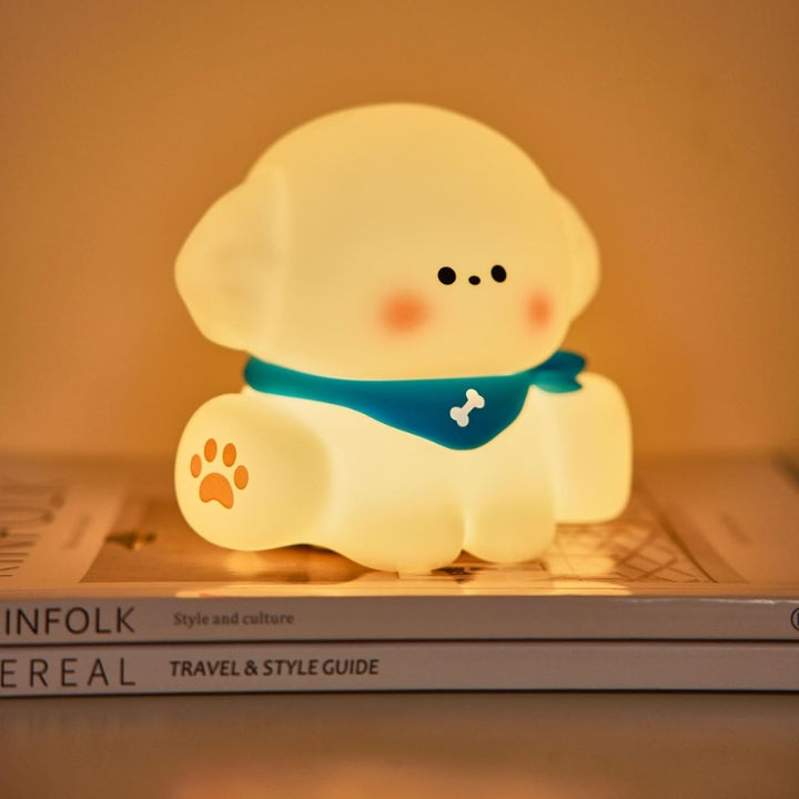 Cute Puppy Touch Silicone Lamp, Night Lamp for Room, Kids Room, Living ...