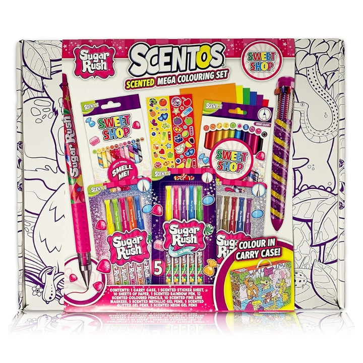 Scentos Sugar Rush Sweet Shop Mega Coloring Set – Juplay World
