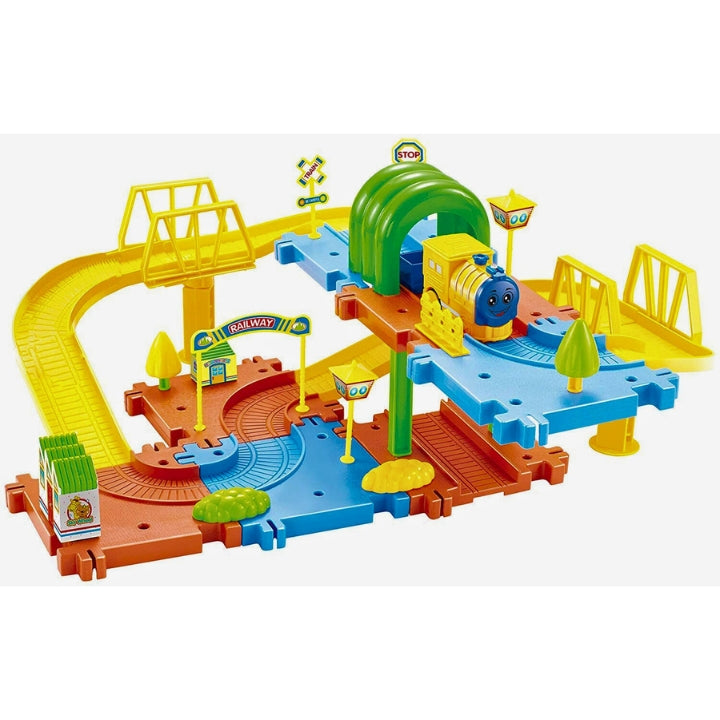 Webby Classic Toy Train Set with Track - 31 Pieces, DIY & Battery-Oper ...