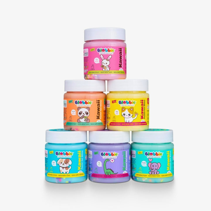 Blobbie Kawaii Pastel Gel Slime, Free 3D Kawaii Character Stickers ...