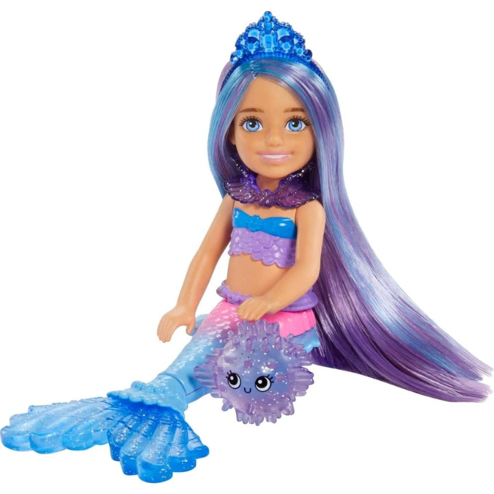 Barbie Mermaid Power™ Chelsea™ Mermaid Doll (Blue & Purple Hair) with ...