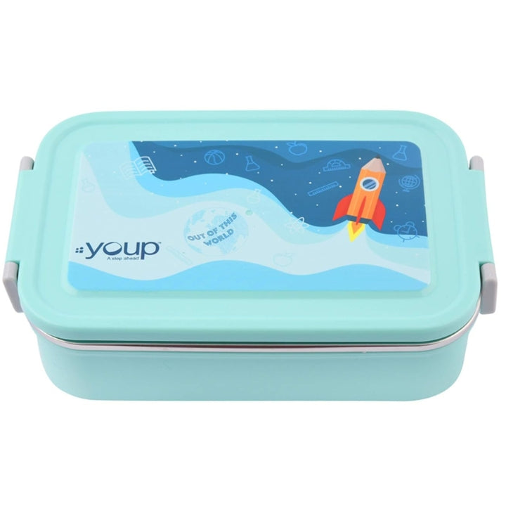 Youp- Foodie Stainless Steel Insulated Kids Lunch Box (Sea Green ...
