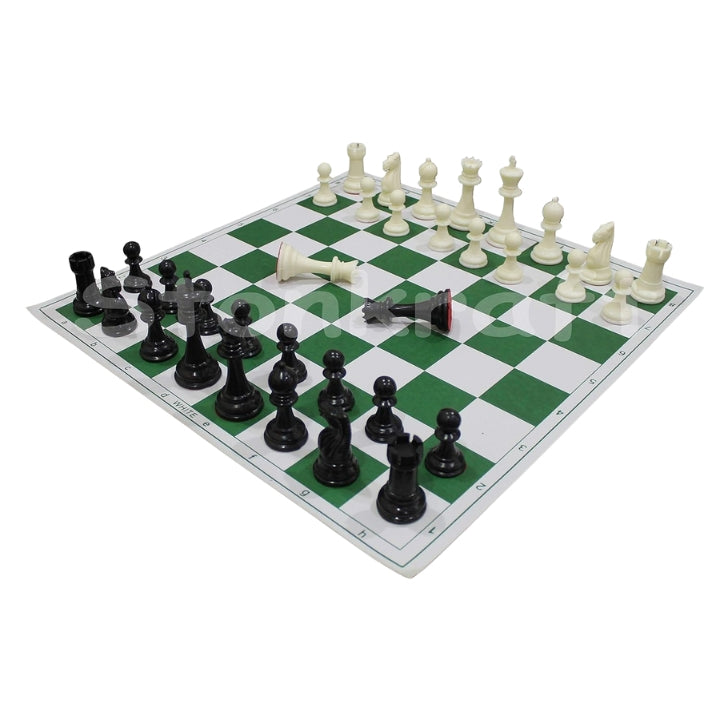 Fun Classic Toys: 17 x 17 Chess Carpet Vinyl Foldable Chess Game with ...