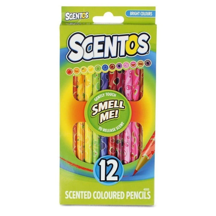 Scentos Scented Coloured Pencils, Pack of 12 – Juplay World