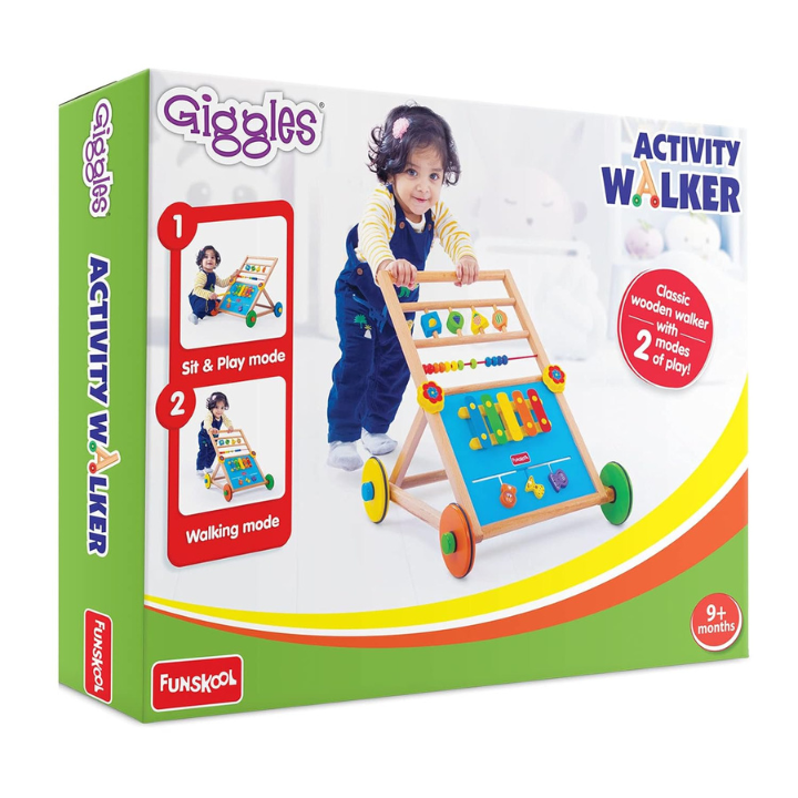 Giggles - Activity Walker, Multicolour Wooden Musical Walker – Juplay World