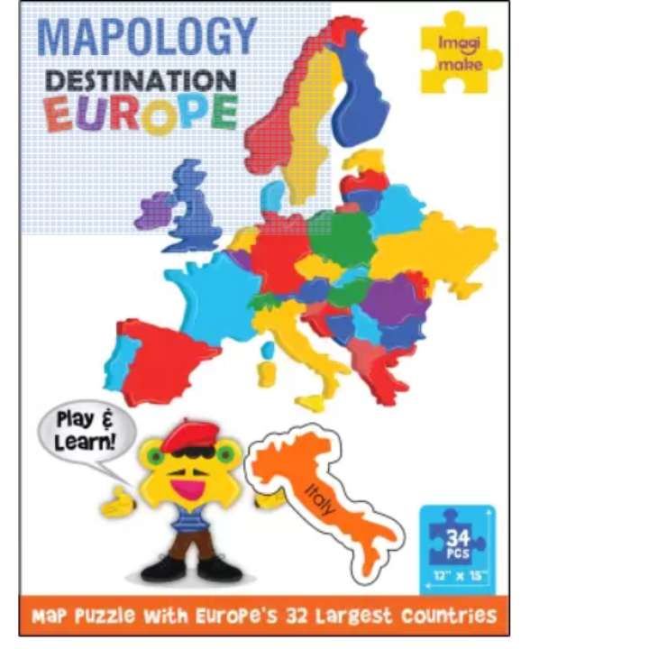 Imagimake Mapology: Destination Europe Map Puzzle – Juplay World
