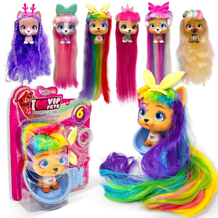 IMC Toys I Love VIP Pets Series Toys Doll Set | Pups with Long Hair an ...